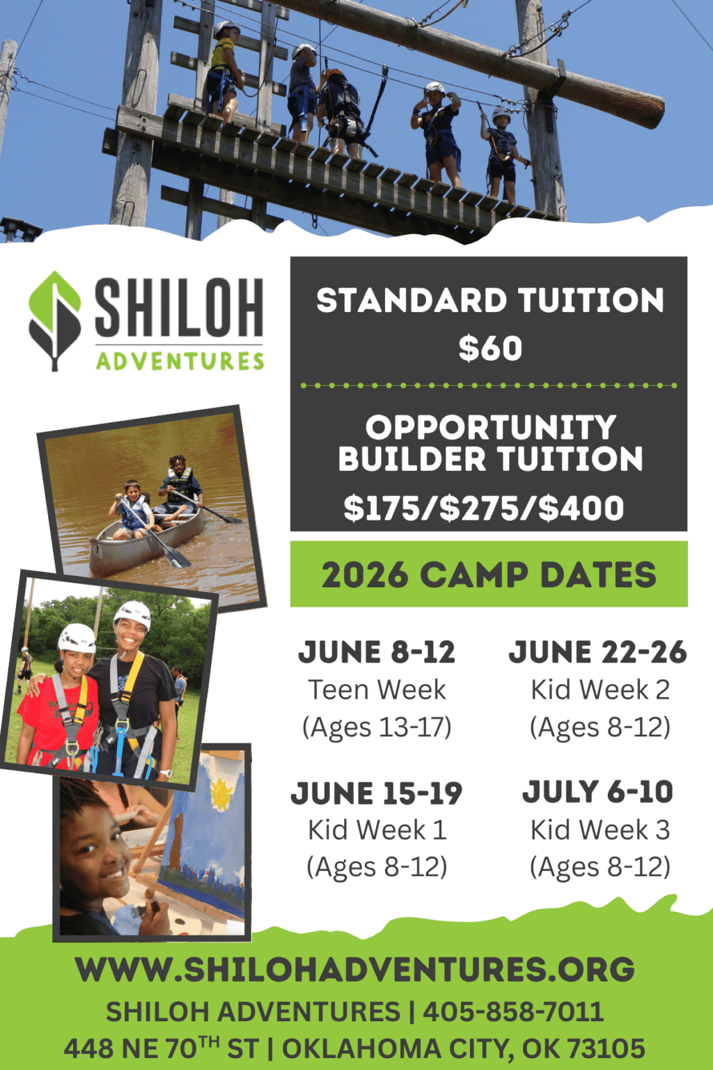 Summer Programs And Activities At Shiloh Adventures In OKC